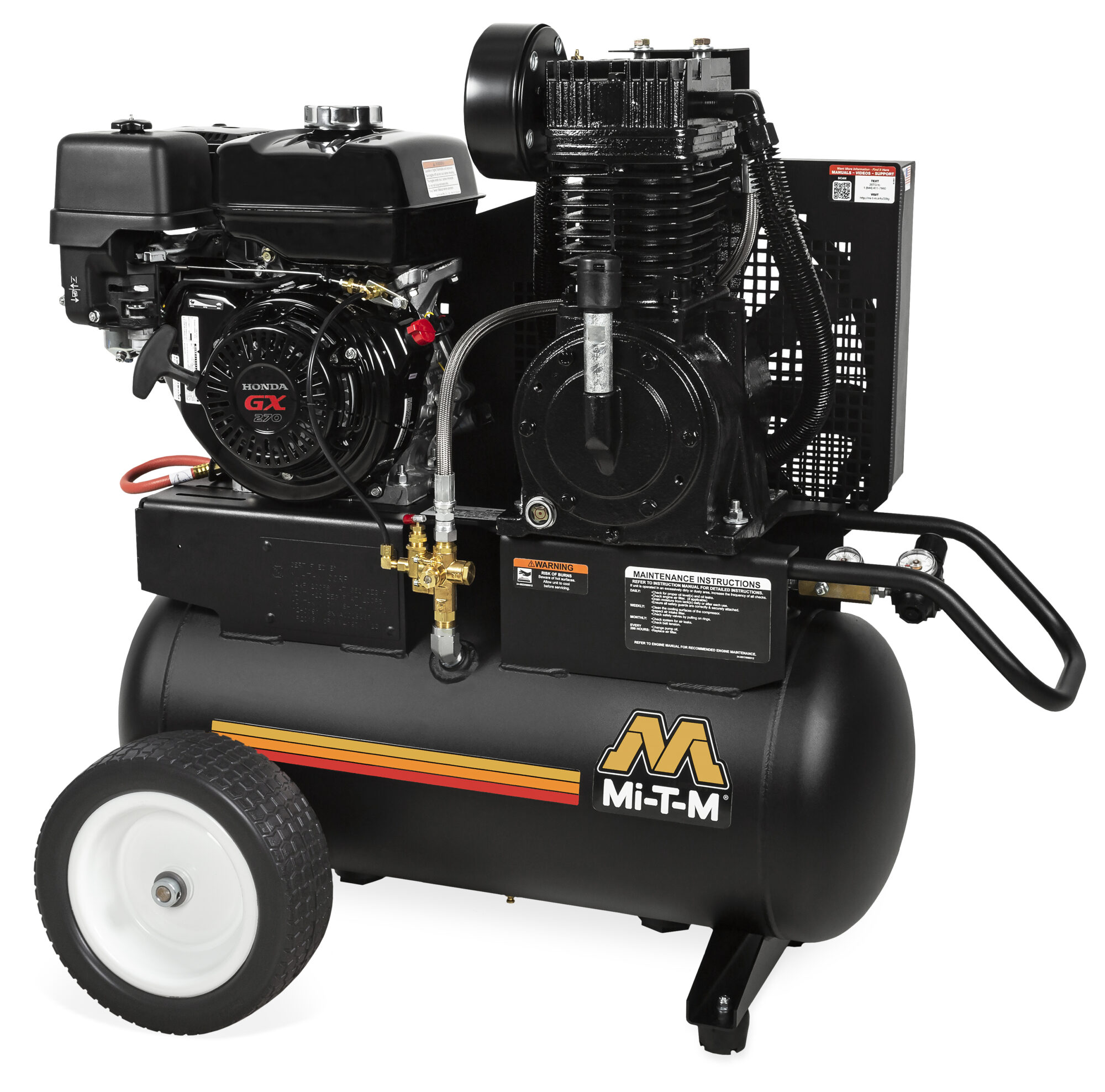 20-Gallon Two Stage Gasoline | AM2-PH09-20M | Mi-T-M Equipment Sales