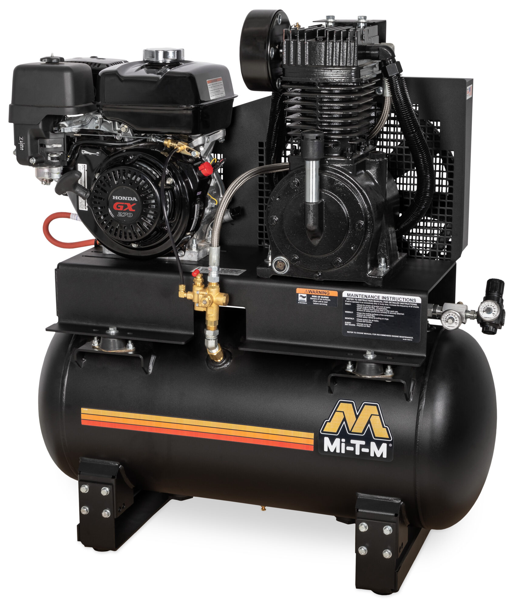 30-Gallon Two Stage Gasoline | AM2-SH09-30M | Mi-T-M Equipment Sales