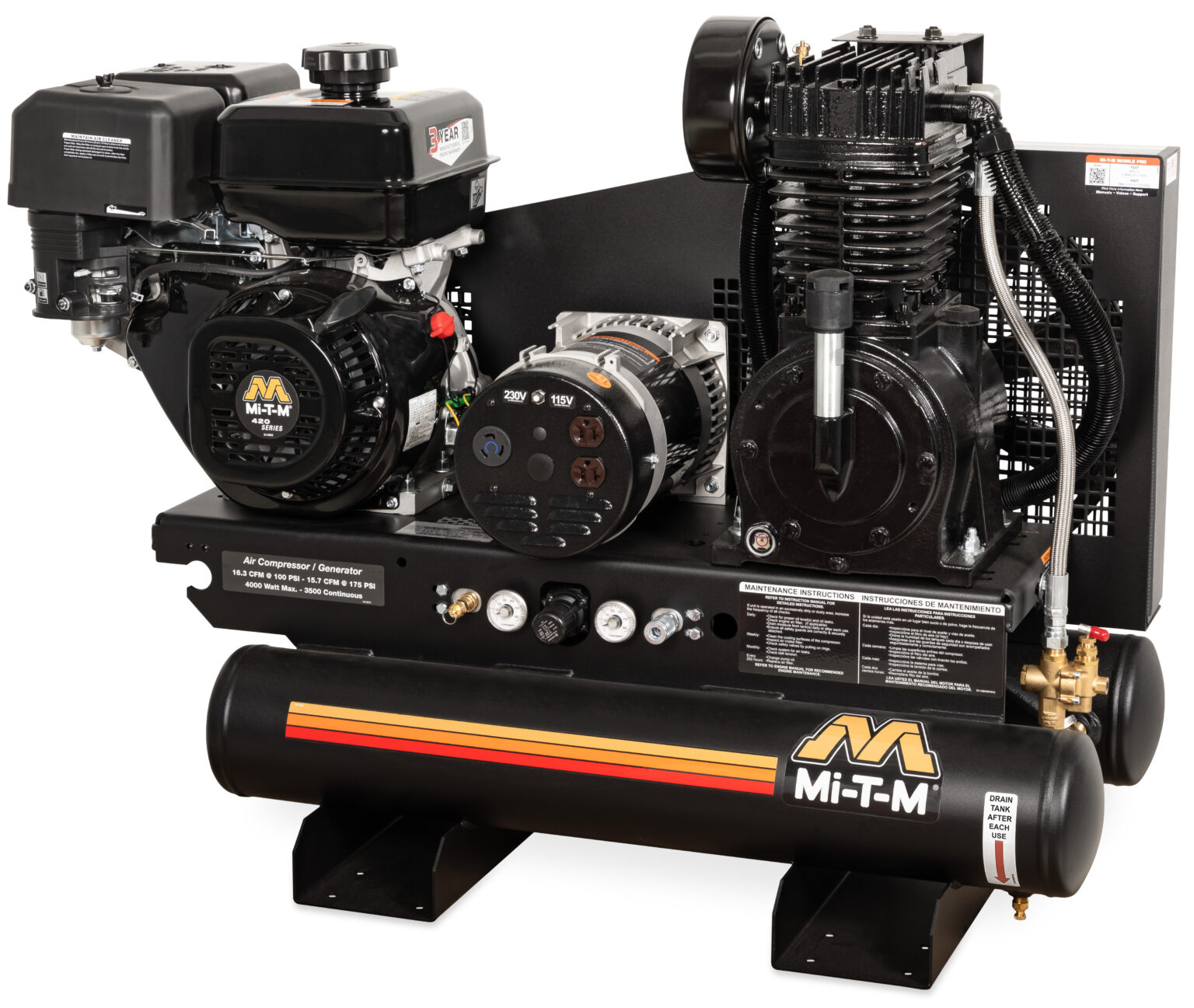 8-Gallon Two Stage Gasoline Combination | AG2-SM14-08M1 | Mi-T-M ...