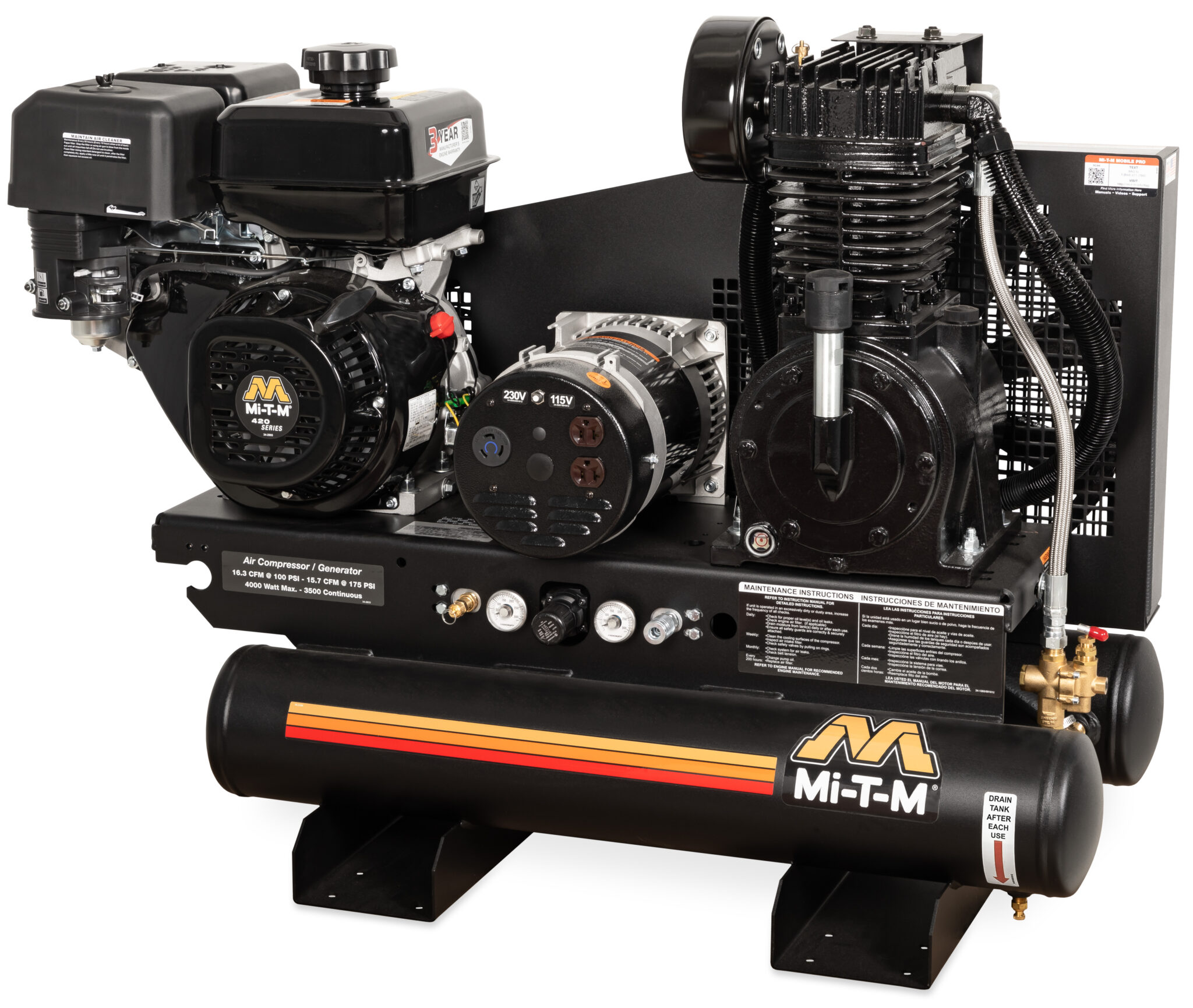 8-Gallon Two Stage Gasoline Combination | AG2-SM14-08M1 | Mi-T-M ...