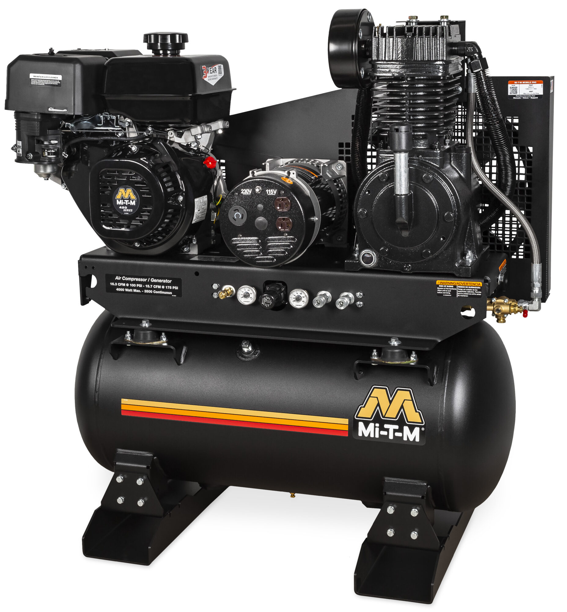 30-Gallon Two Stage Gasoline Combination | AG2-SM14-30M | Mi-T-M ...