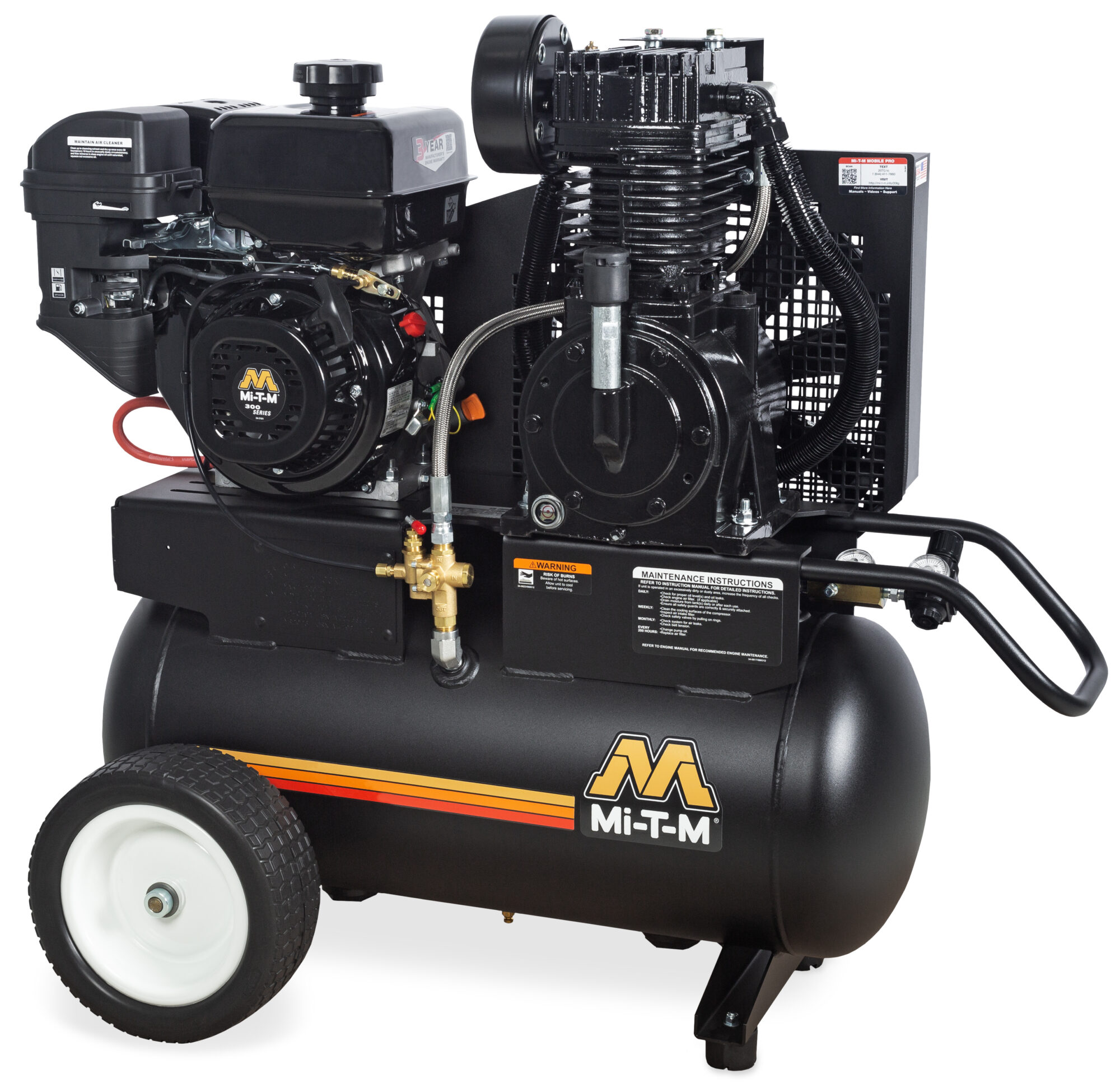 20-Gallon Two Stage Gasoline | AM2-PM09-20M | Mi-T-M Equipment Sales