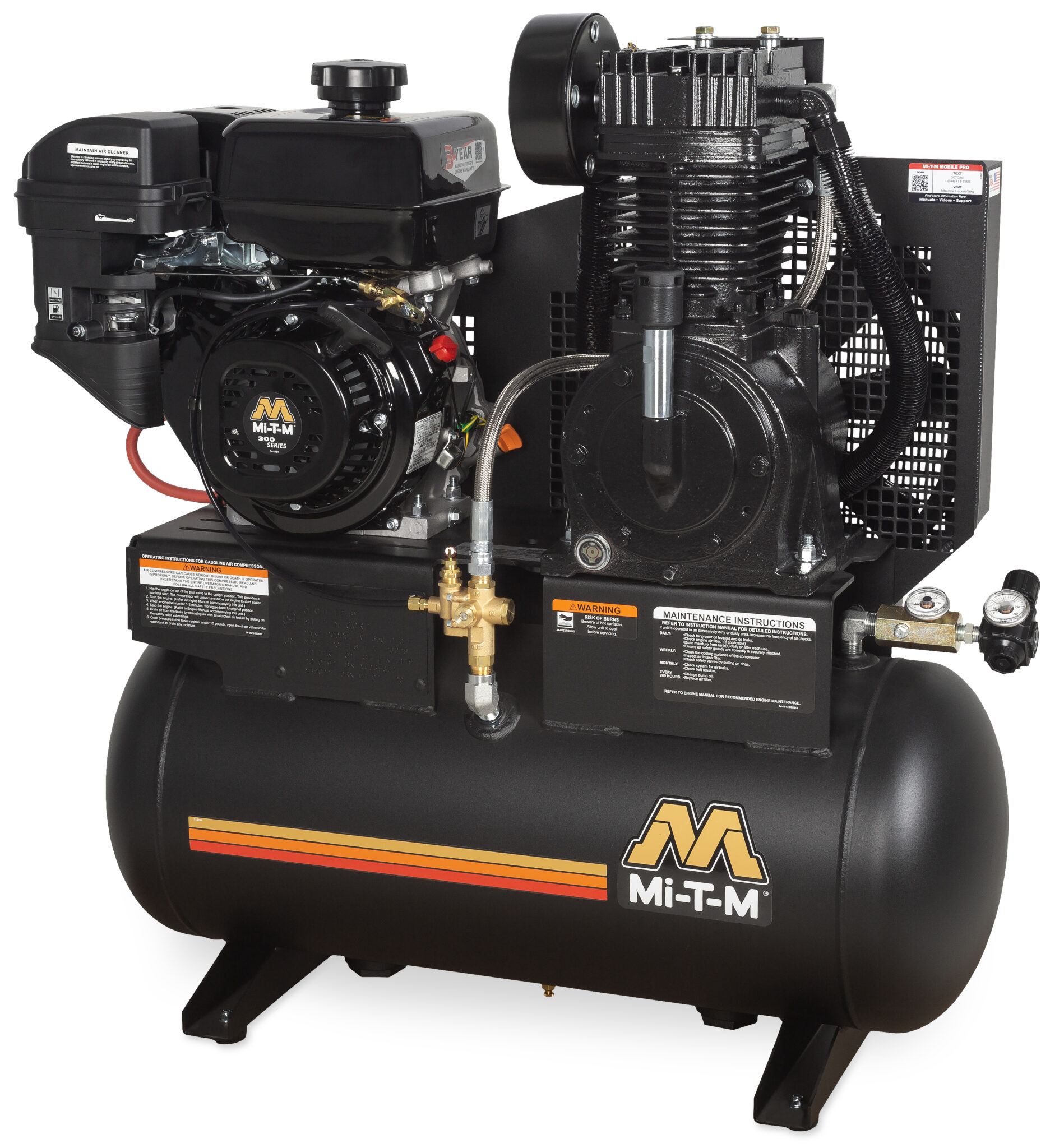 20-Gallon Two Stage Gasoline | AM2-SM09-20M | Mi-T-M Equipment Sales